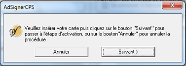 Changement de carte CPS