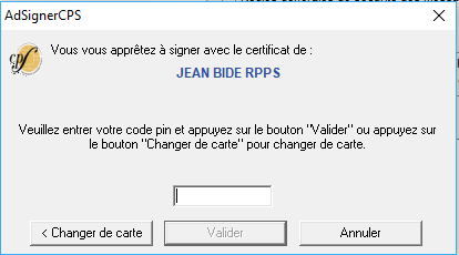 Changement de carte CPS