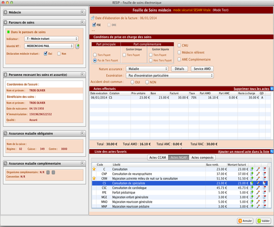Feuille de Soins Électronique et télétransmission