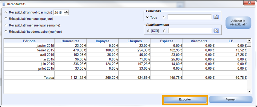 Exporter Vers Un Fichier Excel